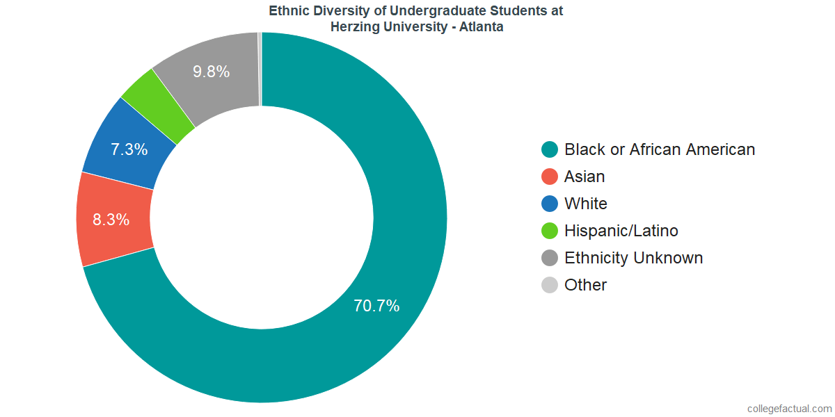 Herzing University - Atlanta Diversity: Racial Demographics & Other Stats