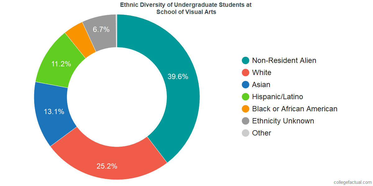 School of Visual Arts Diversity: Racial Demographics & Other Stats