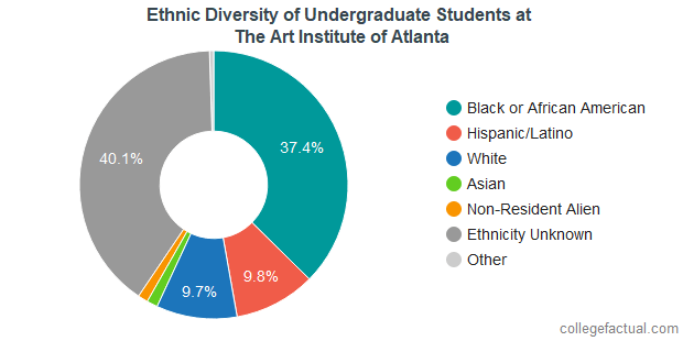 The Art Institute of Atlanta Diversity: Racial Demographics & Other Stats