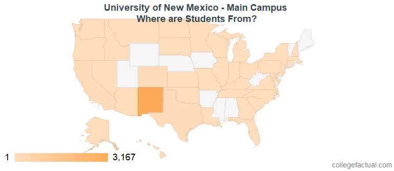 University of New Mexico - Main Campus Diversity: Racial Demographics ...